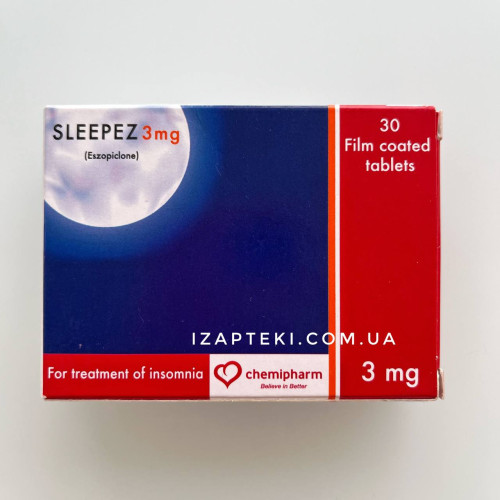 Sleepez (Eszopiclone 3 mg) 30 табл (аналог Night Calm)